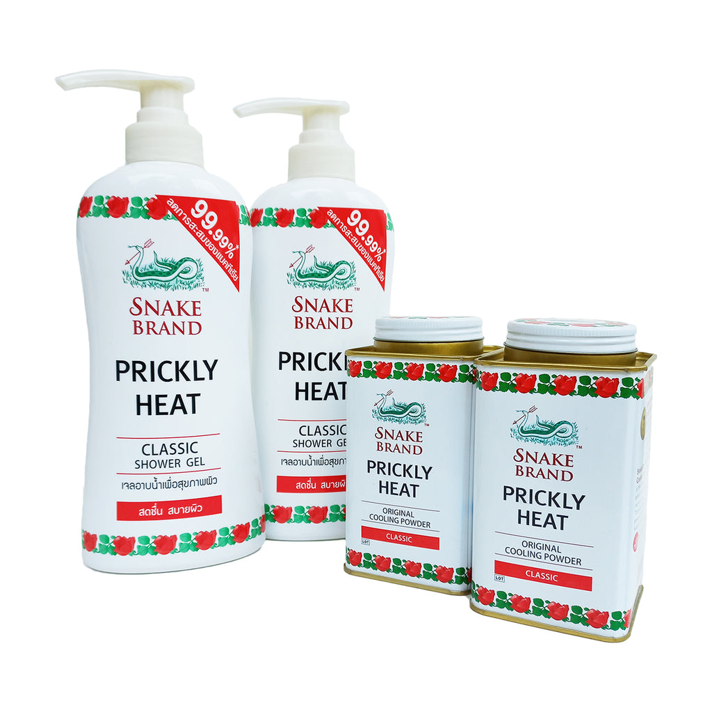 Original Bath Set Powder, Shower Wash - 2 each – Snake Brand