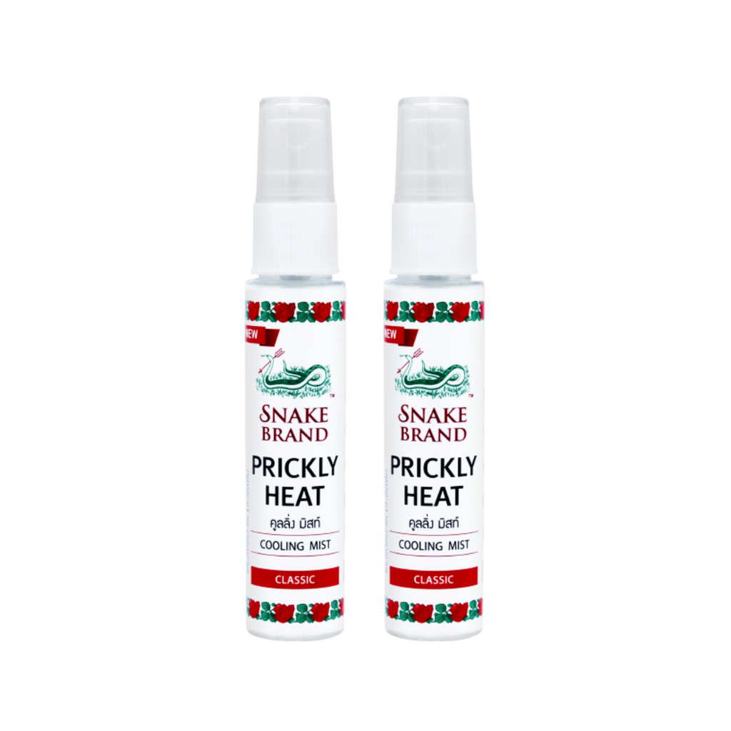 Snake Brand Prickly Heat Cooling Mist Spray 30ml - Pack of 2